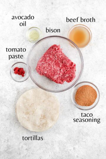 Easy Ground Bison Tacos - Kaleena's Kitchen