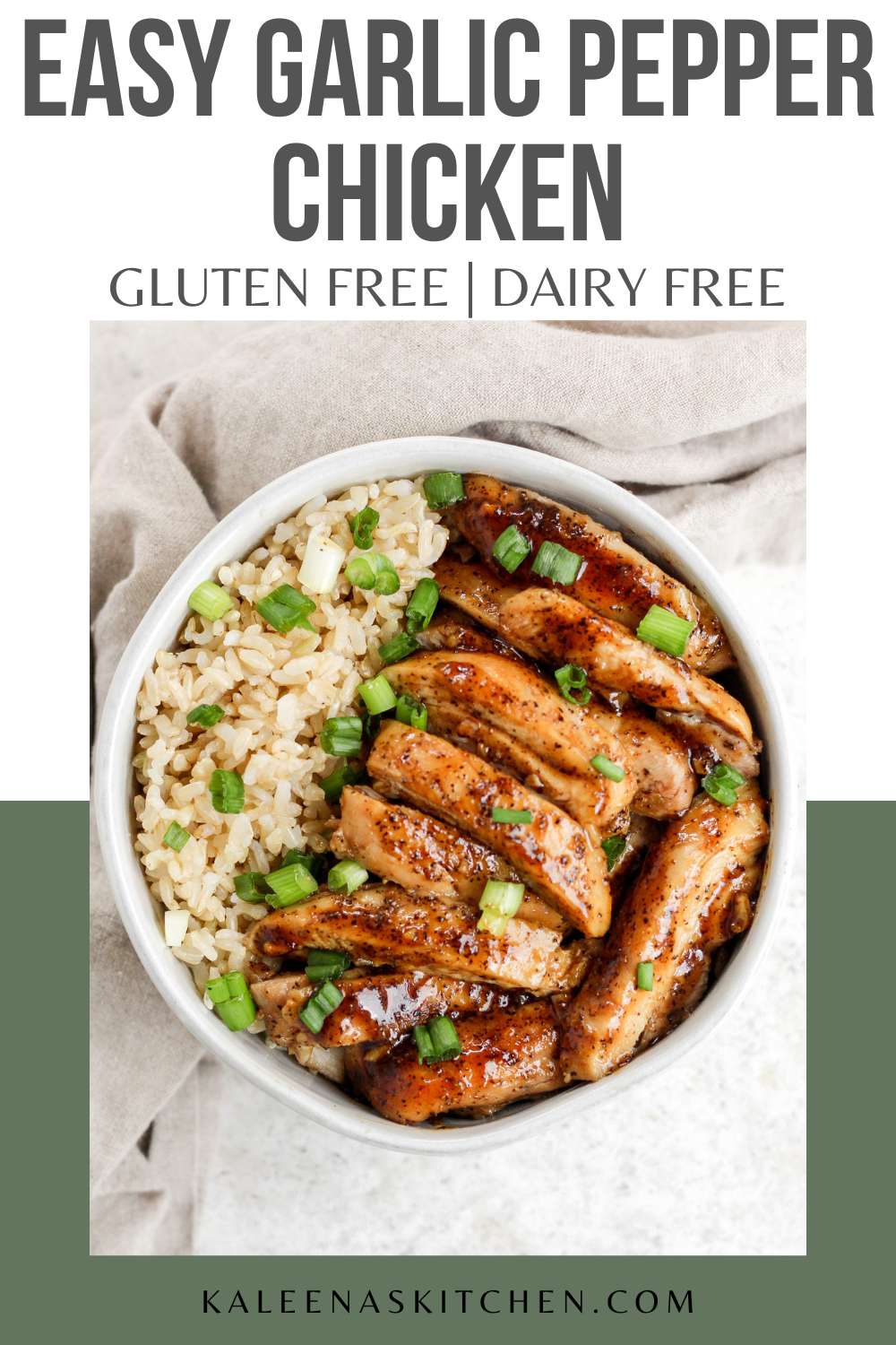 Easy Garlic Pepper Chicken - Kaleena's Kitchen