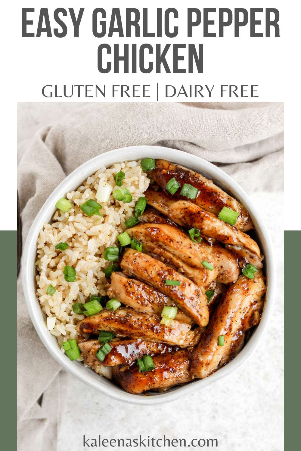 Easy Garlic Pepper Chicken - Kaleena's Kitchen