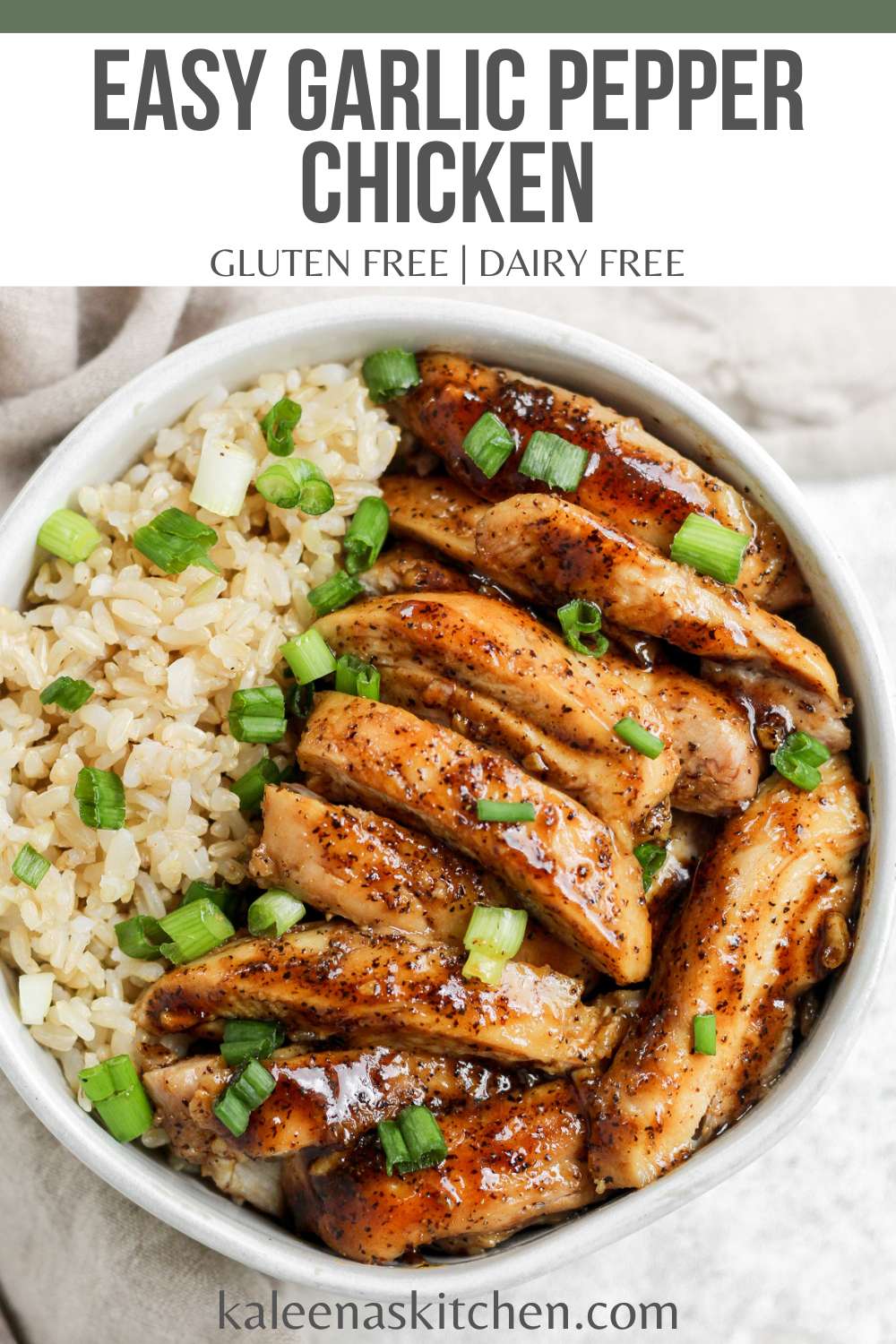 Easy Garlic Pepper Chicken - Kaleena's Kitchen