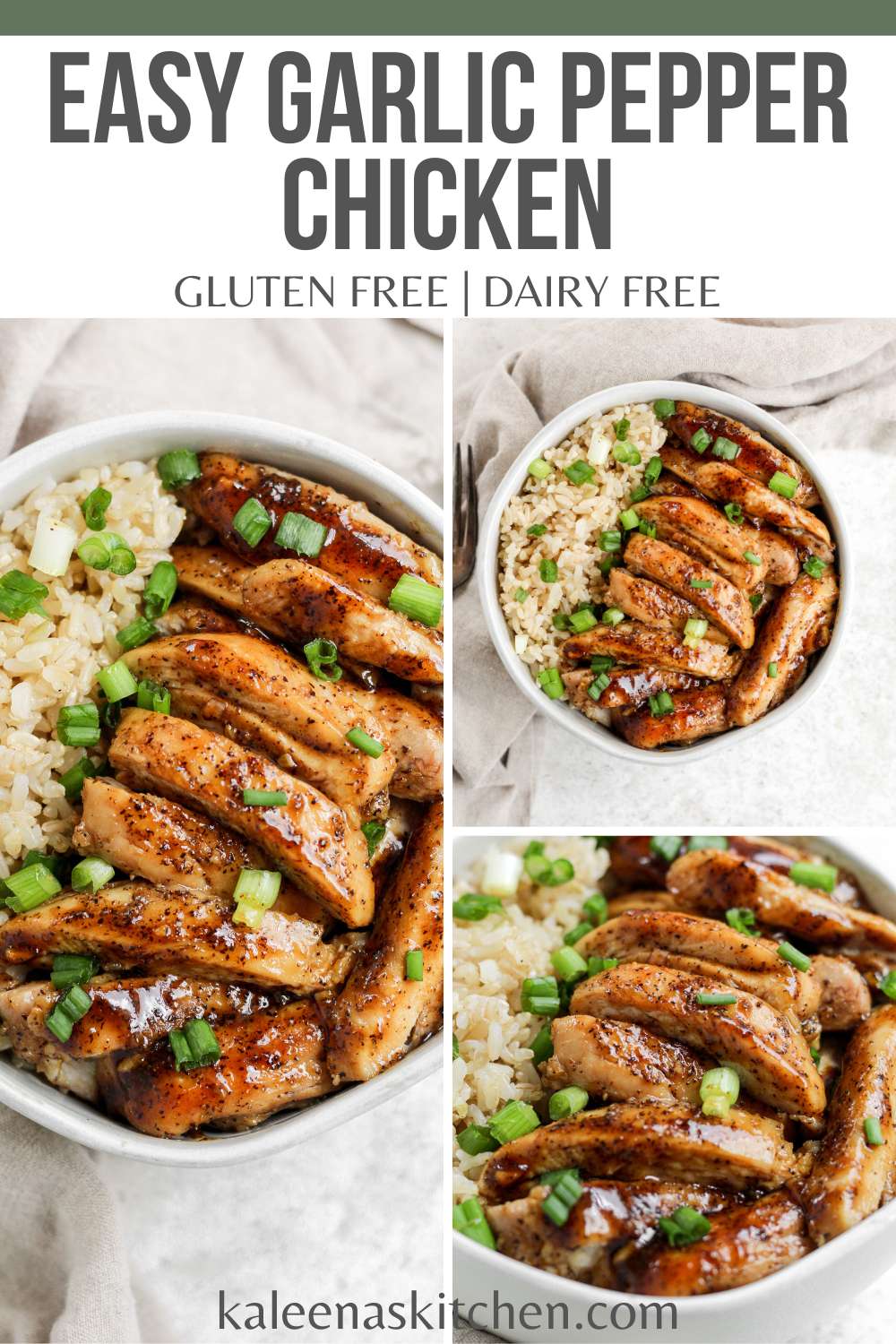 Easy Garlic Pepper Chicken - Kaleena's Kitchen