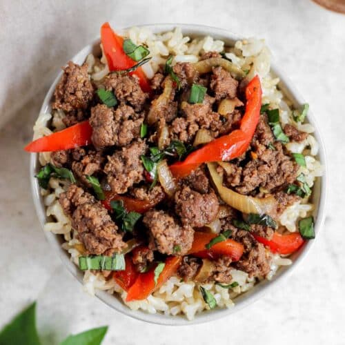 Tasty Thai Basil Bison Stir Fry - Kaleena's Kitchen